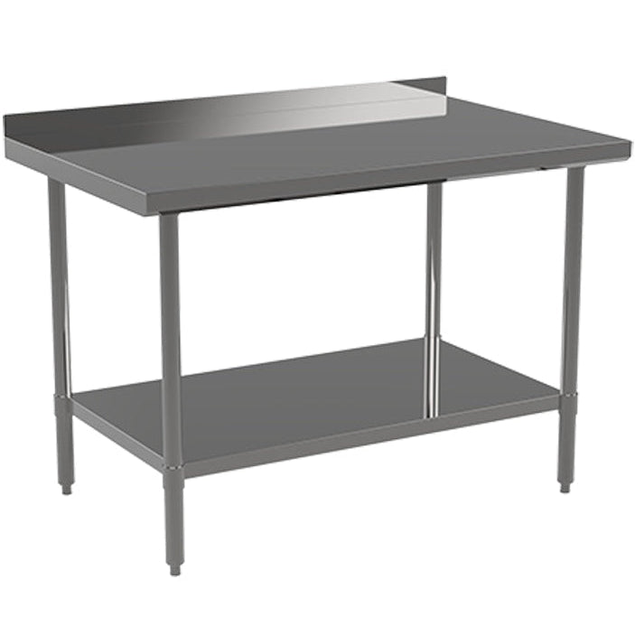 Atosa ST2448ECR2 24"x48" Stainless Steel Work Table with 2" Backsplash ...
